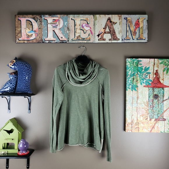 Free People | Tops | Free People Beach Cocoon Cowlneck Sweatshirt Two ...